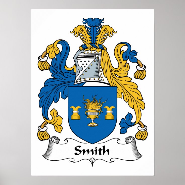Smith Family Crest Poster | Zazzle