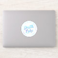 Smith Lake Blue Watercolor Sticker | Zazzle