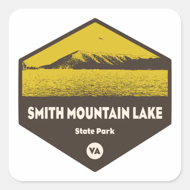 Smith Mountain Lake State Park, Virginia Square Sticker | Zazzle