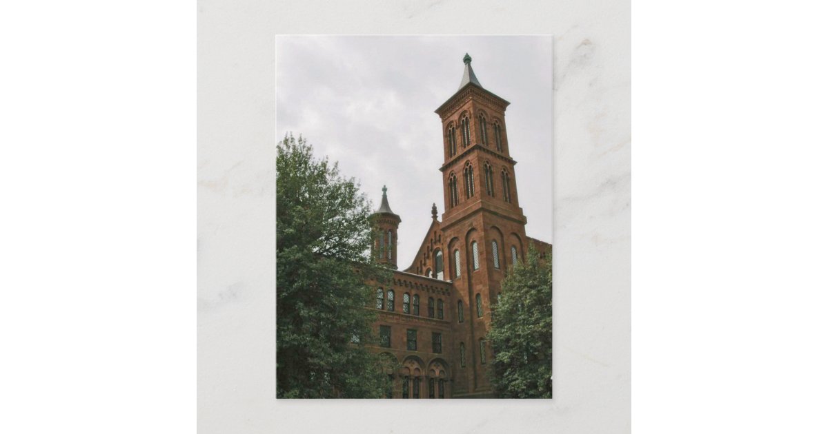 Smithsonian Castle - Washington DC Postcard | Zazzle