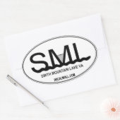 SML Auto Window Decal Smith Mountain Lake Virginia Oval Sticker | Zazzle
