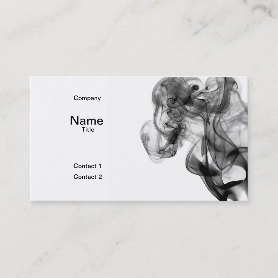 Smoke Business Card | Zazzle