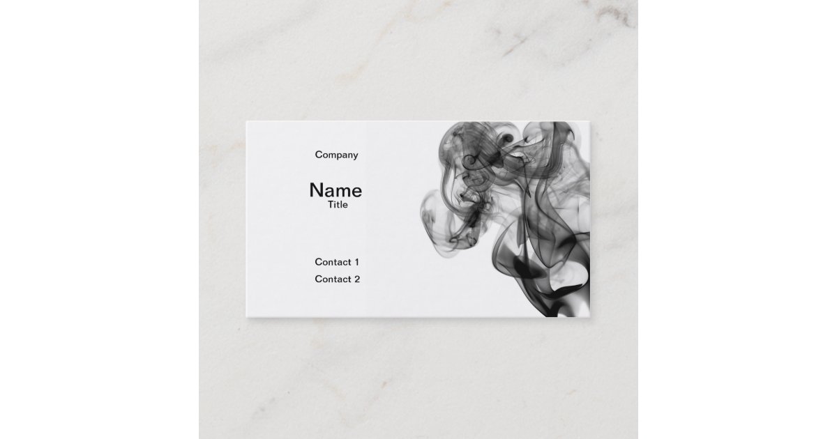 Smoke Business Card | Zazzle