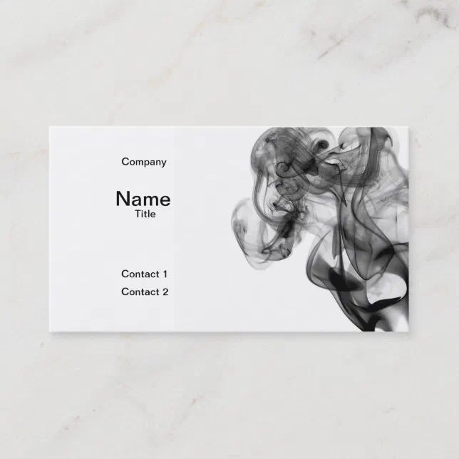 Smoke Business Card | Zazzle