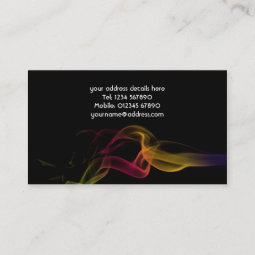 Smoke Design Business Card | Zazzle