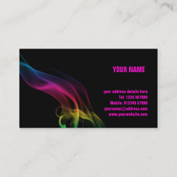 Smoke Effect Business Card | Zazzle