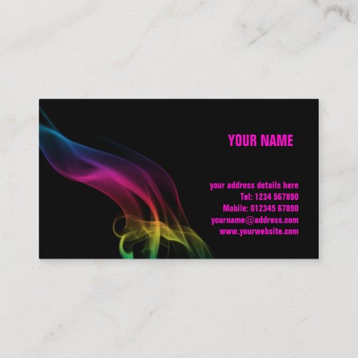 Smoke Effect Business Card | Zazzle