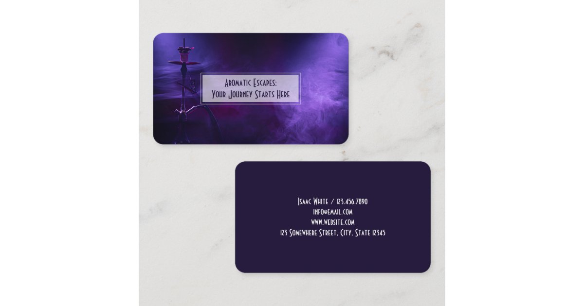 Smoke Shop Business Card | Zazzle
