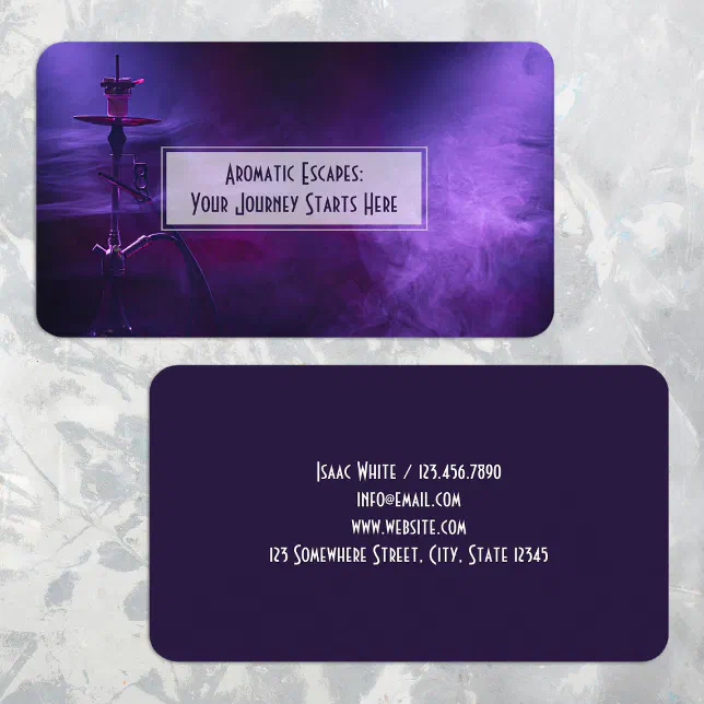 Smoke Shop Business Card | Zazzle