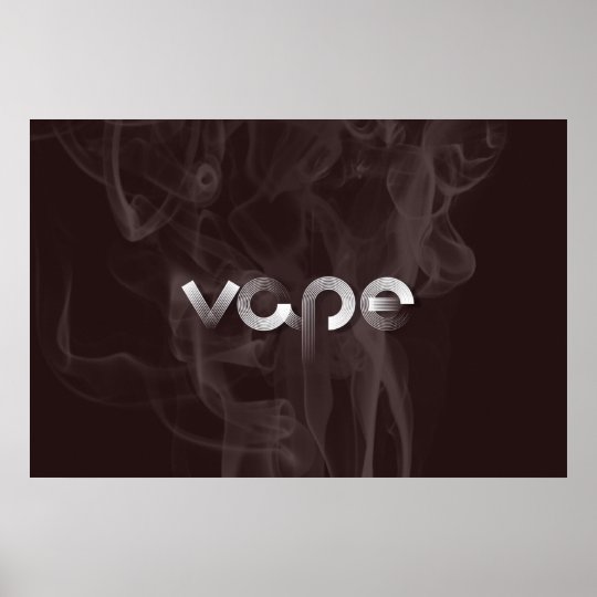 Smoke Vape Premium Poster Print | Zazzle.com