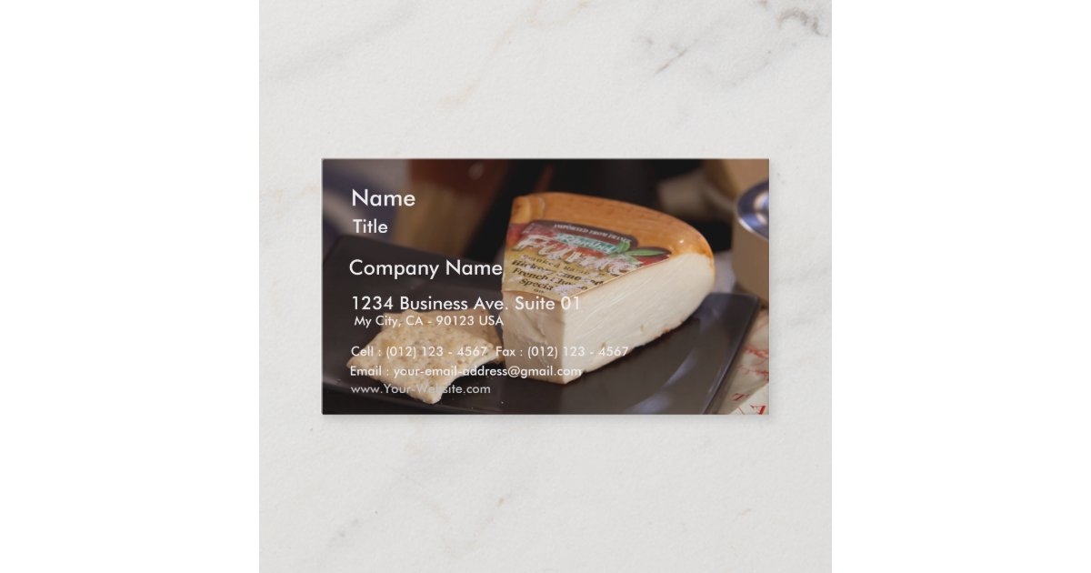 Smoked Rambol Cheese Business Card | Zazzle