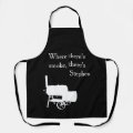 Smoker BBQ Smoke Personalized Cooking Apron | Zazzle