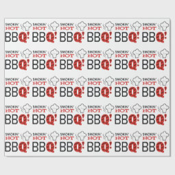 Smokin' Hot BBQ Wrapping Paper | Zazzle