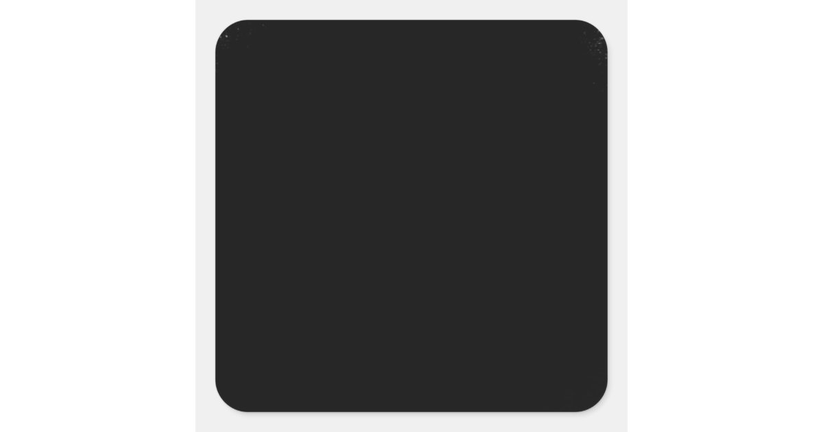 smoking black square sticker | Zazzle