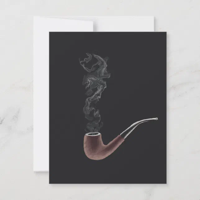 Smoking Pipe Note Card | Zazzle