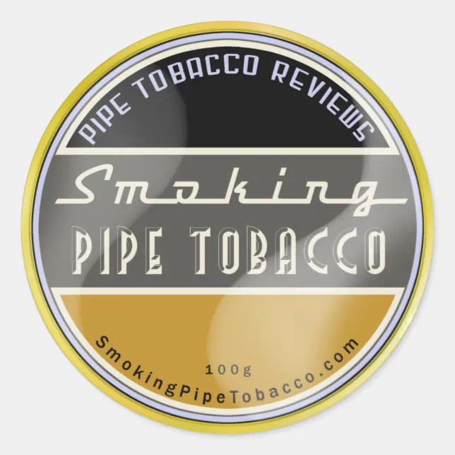 Smoking Pipe Tobacco Sticker | Zazzle