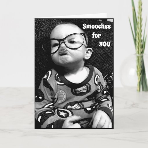 *SMOOCHES FOR YOU & WISHES FOR YOUR BIRTHDAY TOO* CARD | Zazzle