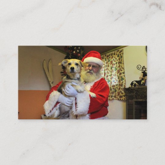 Smoochie Meeting Santa Business Card | Zazzle.com