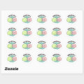 Smoochies Funny Kissing Mochi Pun Classic Round Sticker | Zazzle