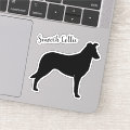 Smooth Collie Silhouette Dog Breed Vinyl Sticker | Zazzle
