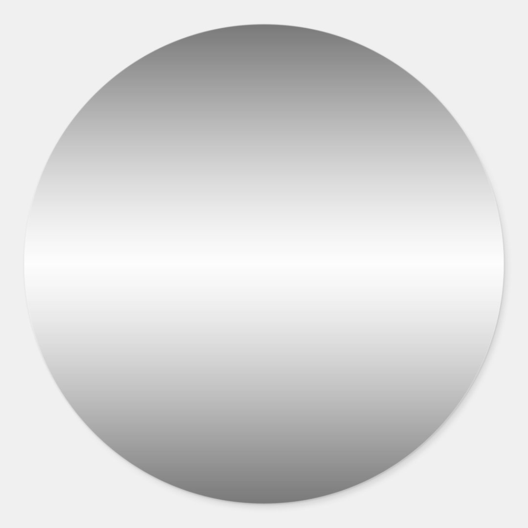 Smooth Metal Look Sticker | Zazzle