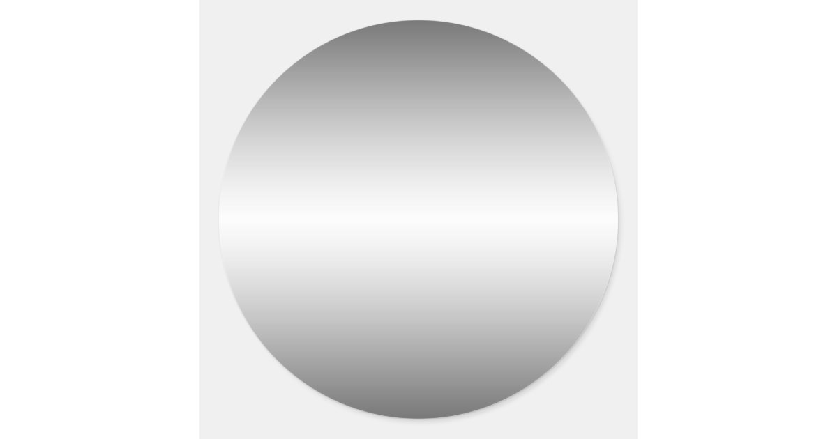 Smooth Metal Look Sticker | Zazzle