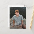 Smooth Note Graduation Announcement Postcard | Zazzle