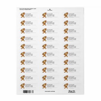 Smooth Red Dachshund Clean & Simple Label | Zazzle