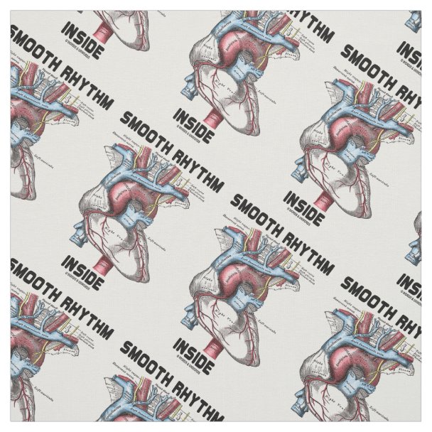 Huge Heart Inside Medical Anatomy Heart Fabric | Zazzle