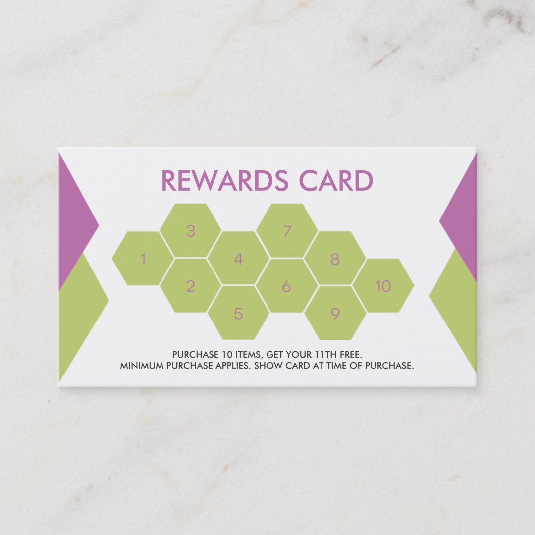 Smoothie Customer Loyalty Business Card | Zazzle