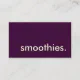 smoothies. loyalty punch card | Zazzle