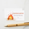 S'more Bonfire Baby Shower Diaper Raffle Enclosure Card | Zazzle