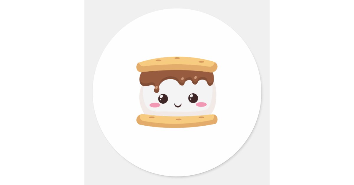 Smores (12) classic round sticker | Zazzle