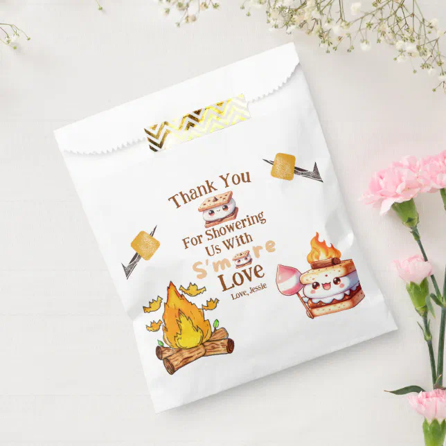 Smores Baby Shower Thank You Favor bag Smore | Zazzle