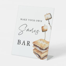 Smores Buffet Make Your Own S'mores Bar Sign | Zazzle