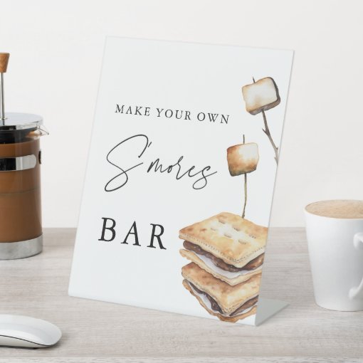 Smores Buffet Make Your Own S'mores Bar Sign | Zazzle
