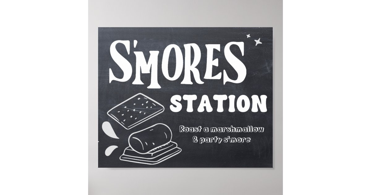 S'mores Station Sign | Zazzle