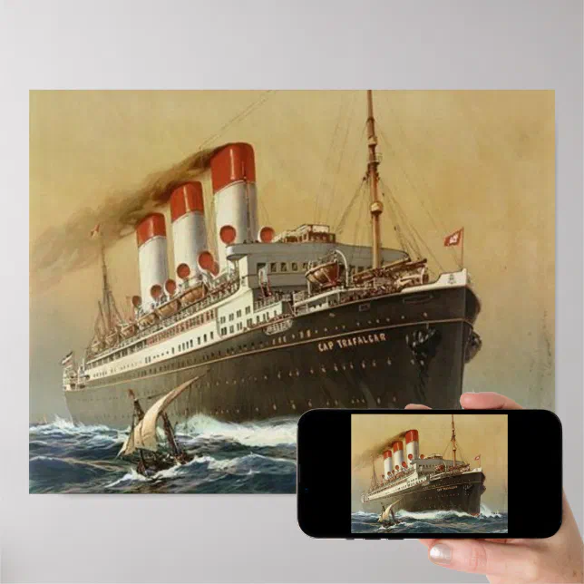 SMS Cap Trafalgar Poster | Zazzle