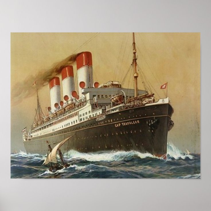 SMS Cap Trafalgar Poster | Zazzle