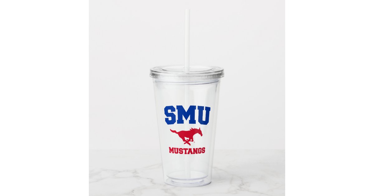 SMU Mustangs Acrylic Tumbler | Zazzle