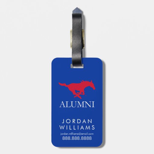 SMU Mustangs Alumni Luggage Tag | Zazzle