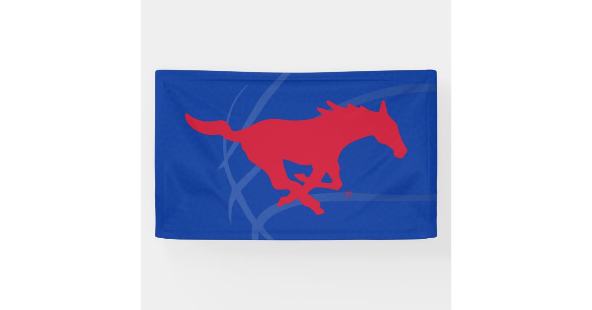 SMU Mustangs Basketball Banner | Zazzle