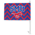 SMU Mustangs Chevron Pattern Car Flag | Zazzle