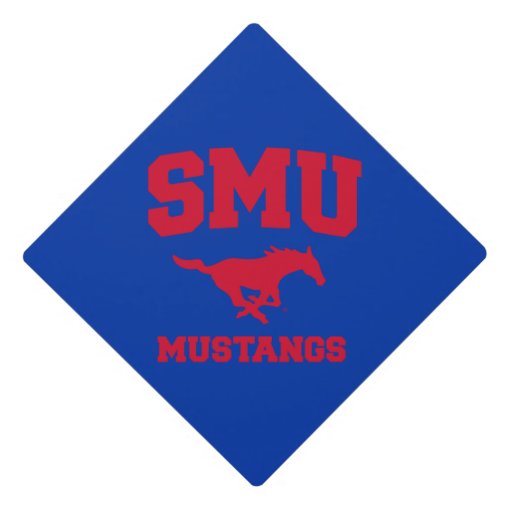 SMU Mustangs Graduation Cap Topper | Zazzle