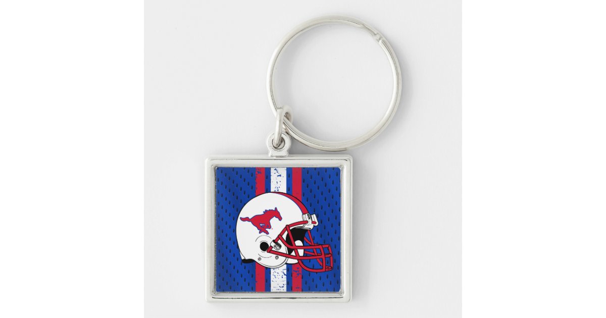 SMU Mustangs Jersey Keychain | Zazzle