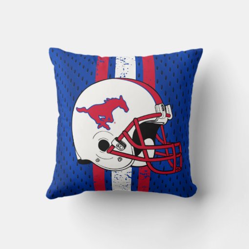 SMU Mustangs Jersey Throw Pillow | Zazzle