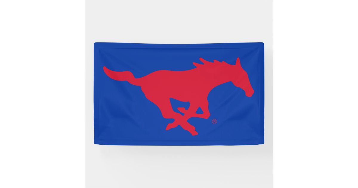 SMU Mustangs Logo Banner | Zazzle