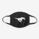 SMU Mustangs Logo Black Cotton Face Mask | Zazzle