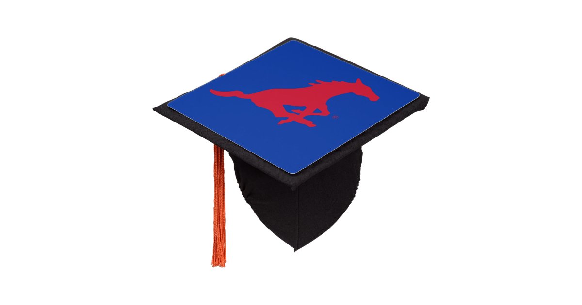 SMU Mustangs Logo Graduation Cap Topper | Zazzle