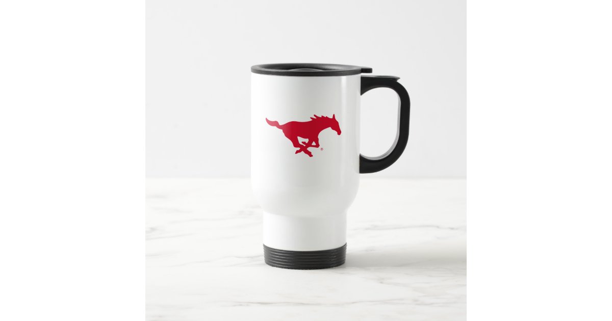 SMU Mustangs Logo Travel Mug | Zazzle